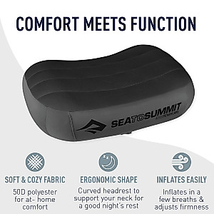 Sea to Summit Aeros Premium Inflatable Travel Pillow, Regular (13.4 x 9.4), Lime