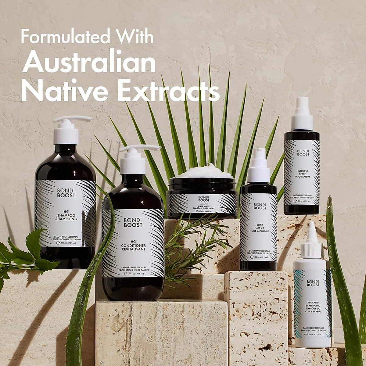 BONDIBOOST Elixir Hair Oil 4.23 fl oz - Pre-Shampoo Hair Oil Treatment for Dry Hair - Calm Frizz + Smooth Split-Ends + Tame Flyaways - Lightweight Formula - Vegan/Cruelty-Free - Australian Made