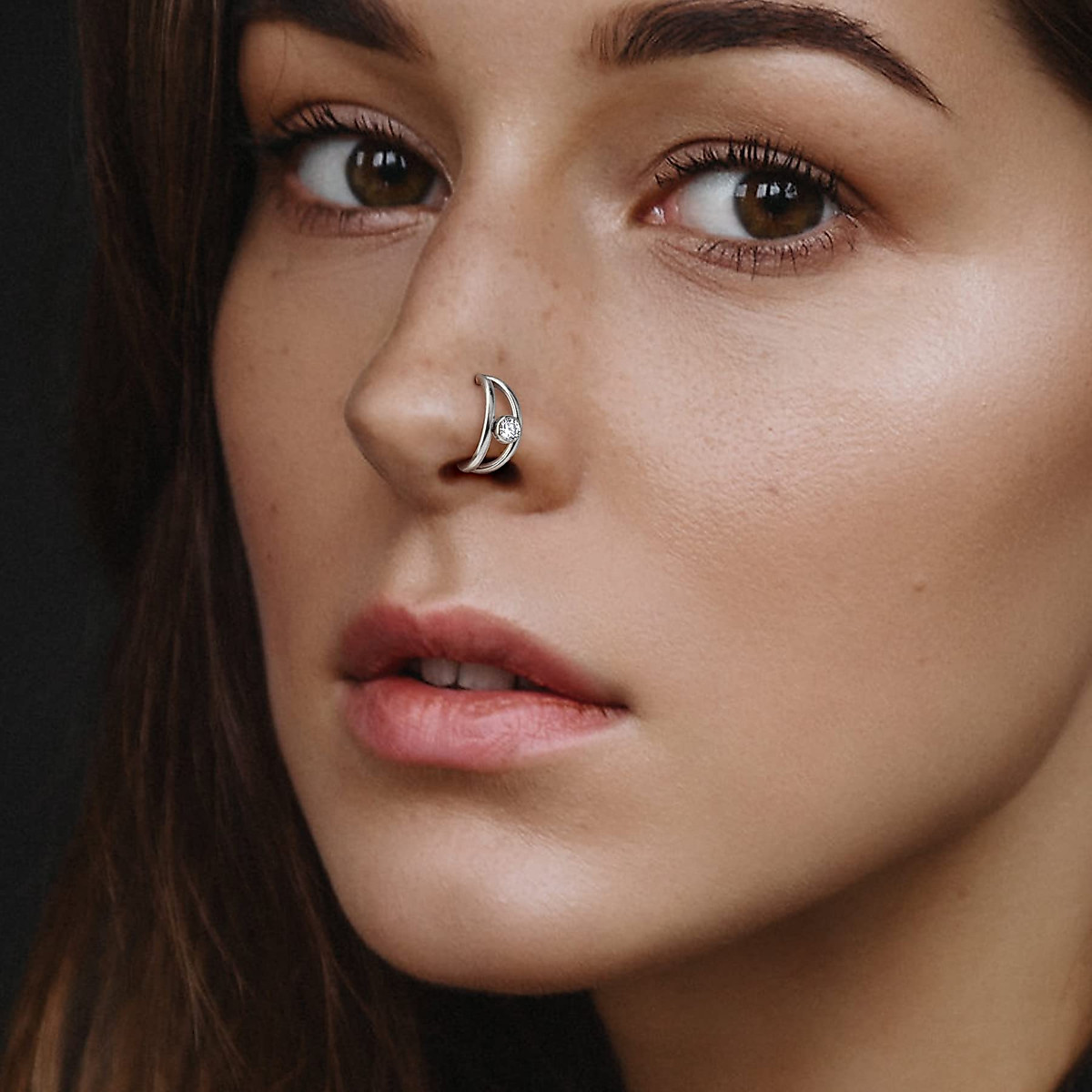 COCHARM 16G Stainless Steel Conch Earrings Conch Hoops 16 Gauge 10mm Double Hoop Conch Piercing Jewelry for Women Men