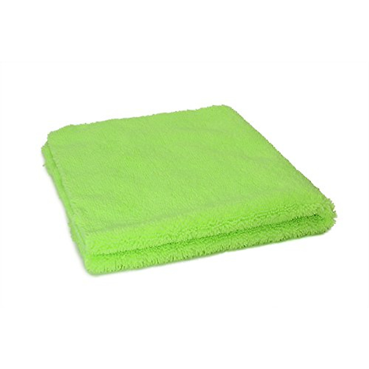 Autofiber Zeroedge Detailing Towel (Pack of 5) Edgeless Microfiber Polishing, Buffing, Window, Glass, Waterless, Rinseless, Car Wash Towels (Green)