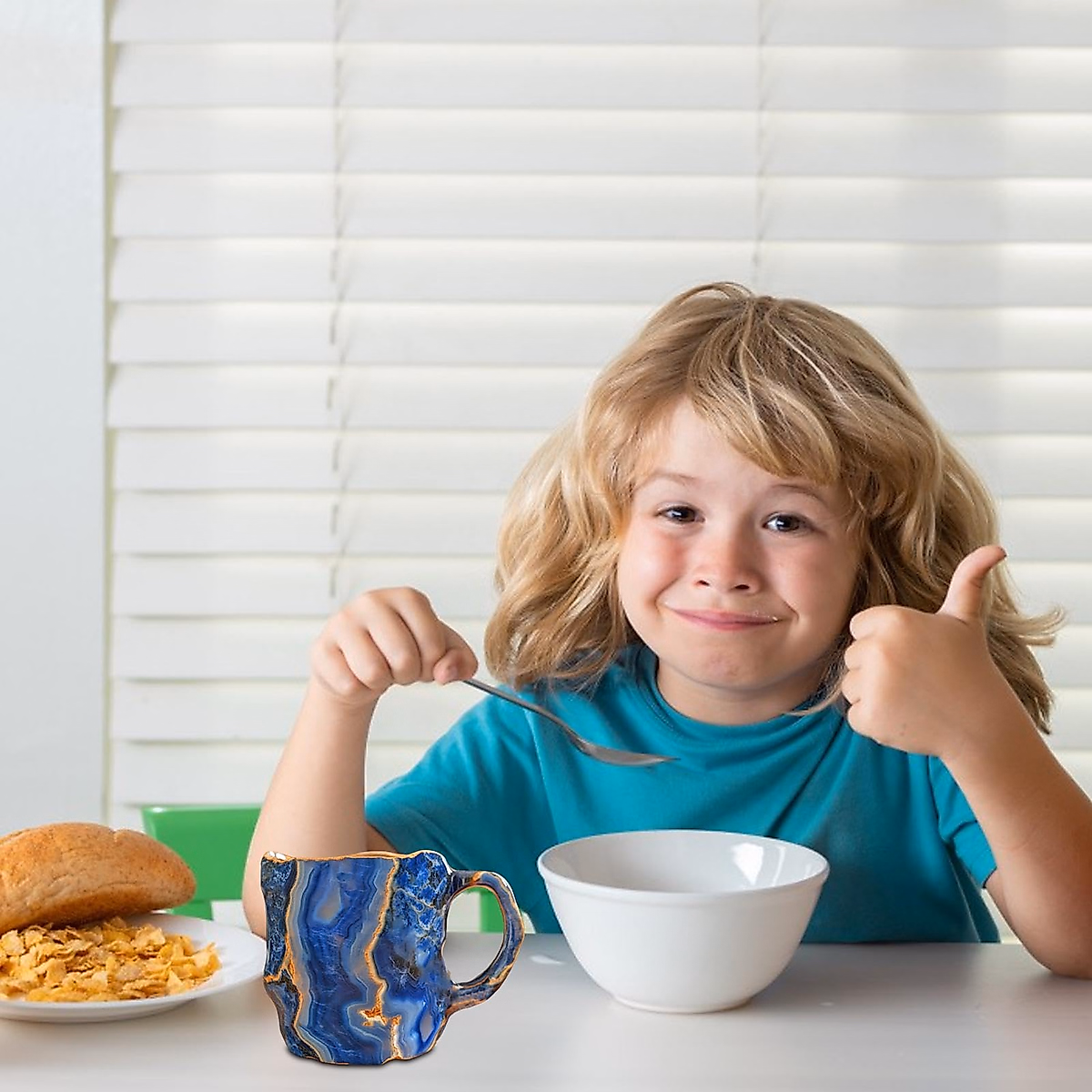 Rrlihjgu Mineral Crystal Coffee Mug, 2024 New Crystal Coffee Mug,400ml Mineral Crystal Coffee Mugs With Handle, Mineral Coffee Mug, Colorful Onyx Crystal Mug, Translucent Coffee Mug