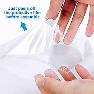 50 Pack PET Crystal Clear Boxes Transparent Boxes, 4 x 4 x 4 inch Clear Favor Boxes Gift Boxes Candy Boxes for Treat, Cookie, Cupcake, Wedding, Party, Bridal Shower and Baby Shower Favors