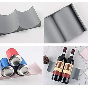 4Pcs European Style Wine Rack Countertop Wine Bottle Display Mat Wine Holder Storage Organizer Can Easy Stacker Storage Rack for Kitchen Countertops Pantry Fridge