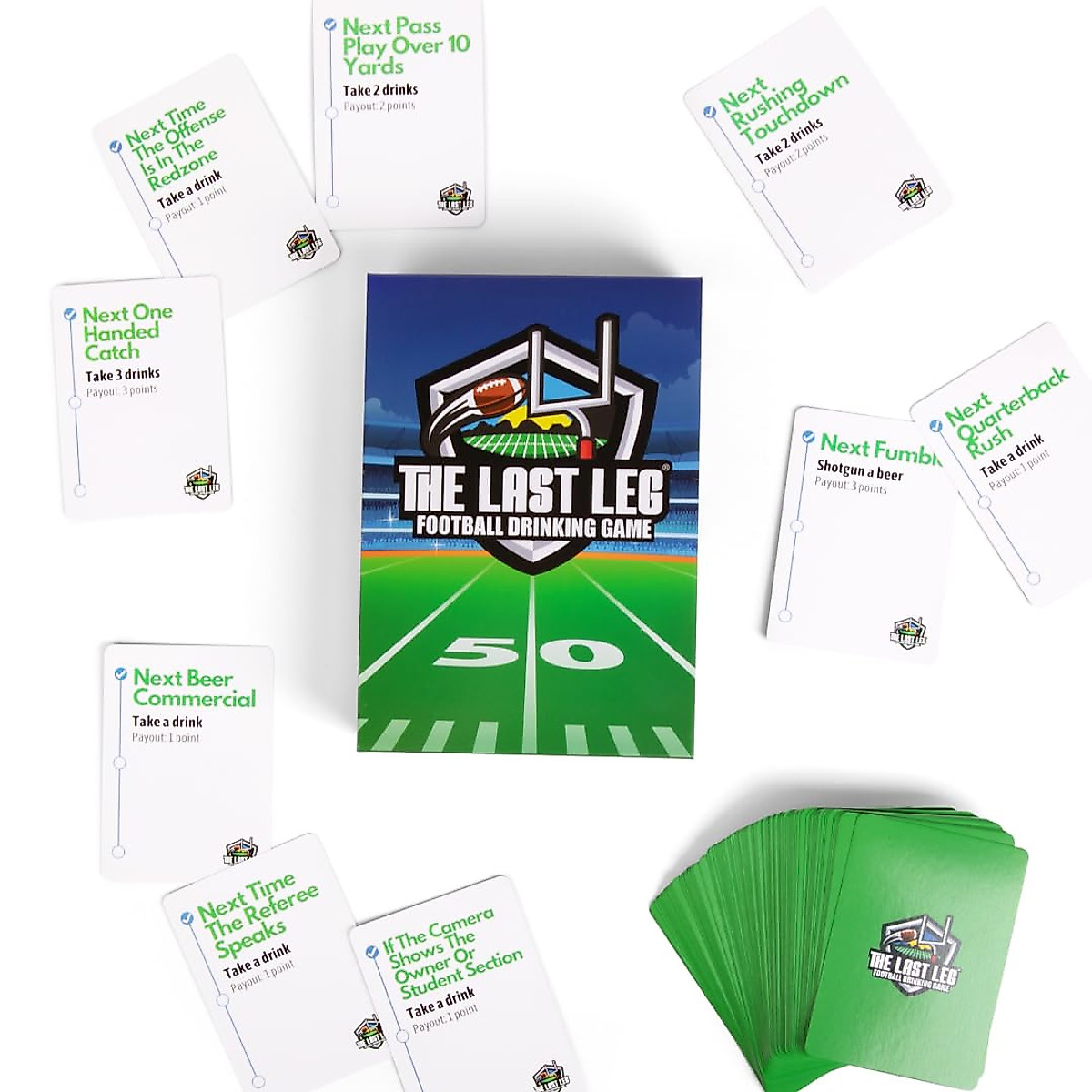 Beer Pressure The Last Leg - Live Football Drinking Game. Perfect for Game Days, Tailgates, Parties, and Pre Games.