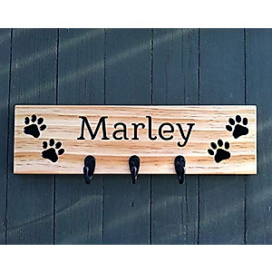 Personalized Dog Leash Holder, Dog Leash Holder Wall, Dog Leash Hook, Dog Leash Hooks, Pet Leash Holder, Dog Leash Hanger