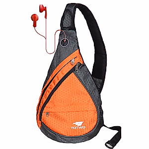 YHLCSQ Anti Theft Sling Bag - Small Chest Shoulder Crossbody Backpack for Men & Women Orange