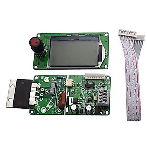 Taidacent 100/40A LCD Digital DIY Dual Pulse Spot Welder Controller for Battery Welder Transformer Controller Board Spot Welding Controller (100A)