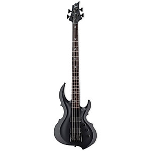 ESP LTA604FRXBLKS-KIT-2 Tom Araya Signature Series 604FRX Electric Bass, Black Satin