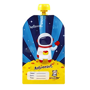 PandaEar Baby Food Pouches- 10 Pack 7 oz- Reusable Baby Food Storage for Kids Toddler