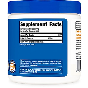 Nutricost Pure N-Acetyl L-Tyrosine (NALT) Powder 100 Grams