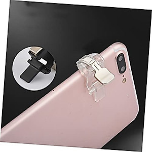 UKCOCO Black Buttons 1 Pair Artifact Chicken Shooter Chicken- Assist Black Shooting for Gaming Mobile Eating Button Tool Aim Quick Key Eat Phone Game Fire Games Trigger Conter S Metal Push Button