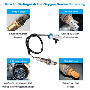 JDMON Compatible with O2 Oxygen Sensor Upstream & Downstream Chevrolet GMC Silverado 1500 /Tahoe 5.3L, Sierra 1500/Yukon 2003 2004 2005,Replaces 21546, SG1857,234-4668,15284, Set of 4