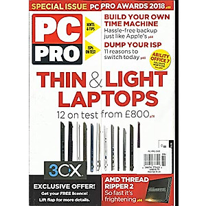 PC PRO MAGAZINE, SPECIAL ISSUE, PC PRO AWARDS, 2018 NOVEMBER, 2018# 289