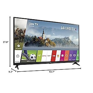 LG Electronics 49UJ6300 49-Inch 4K Ultra HD Smart LED TV (2017 Model)