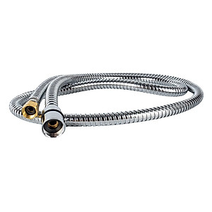 Socila Professional Stainless Steel Shampoo Bowl Hose - 1/2" Thread Sprayer Head to 1/4" Thread Water Pipe for Barber Shop & Salon Sink Replacement Part for Faucet and Sprayer