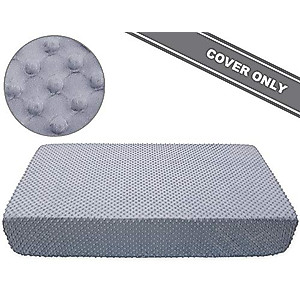BlueSnail Super Soft Stretchy Fitted Crib Bed Sheet for Standard Crib and Toddler Mattress (Gray)