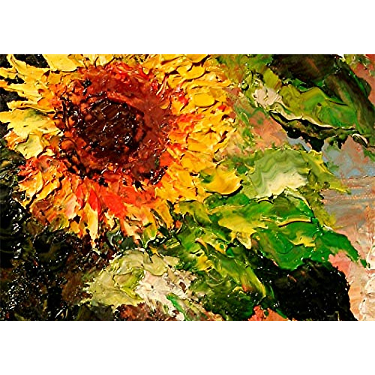SOLD Let the Sun Shine, Sunflowers By Internationally Renown Painter Andre Dluhos