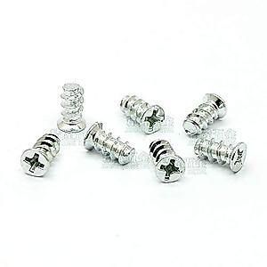 100 Pcs M4x10mm M5x7mm M5x10mm M5x12mm KB for Computer PC Case Cooling Fan Mount Screw Heat Dissipation Screws Fixer - (Size: KB5/ 12mm/ Silvery Nickel) SCRW-197052