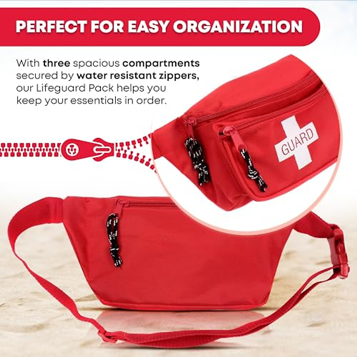 Ever Ready First Aid Fanny Pack/Hip Pack (Fanny Pack With Whistle)