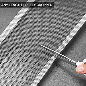 Disposable Hair Drain Stickers, Shower Drain Hair Catcher Mesh Stickers,DIY Drain Cover Hair Catcher for Any Length, Bathroom, Bathtub,Sink, Adhesive Window Screen Repair Tape Kit (2.76'' x 32.8FT)