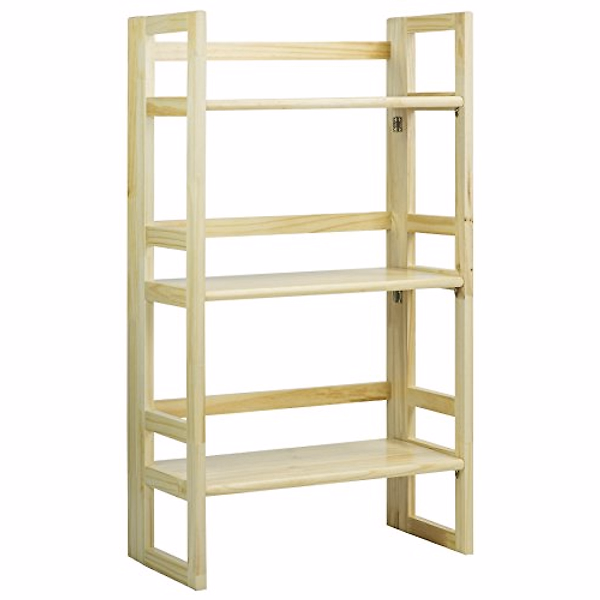 Casual Home 3-Shelf Folding Student Bookcase (20.75" Wide)-Natural