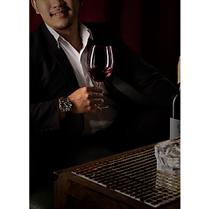 LEMONSODA Premium Crystal Glass Wine Glasses - Set of 2 (Bangkok Bliss Bordeaux) - Quality glass by Lucaris - Great for Pinot Noir, Cabernet Sauvignon, Merlot, Shiraz