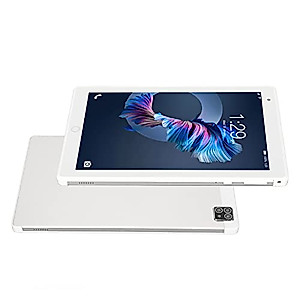 Pwshymi 8in Tablet Silver Expandable 128GB Support Calls 4GB 64GB RAM Front 200w Rear 800w 1920x1200 Tablet for Android 10 100 to 240V (*2) Tabletcomputer