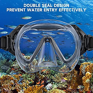 Findway Kids Swim Goggles Toddler Kids Youth(5-16), Anti-Fog 180°Clear View Snorkel Diving Mask, Swim Goggles with Nose Cover Waterproof Anti-UV Water Pool Goggles for Boys Girls Youth