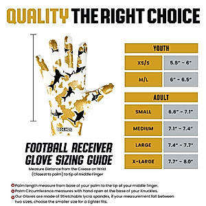 LISAAZ Limited Edition Shark Football Gloves Skin Fit Youth Football Gloves Tacky Football Gloves Men| Football Gloves for Kids 8-12 Receiver Gloves Adult/Football Gloves Youth