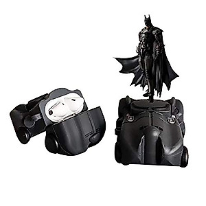 Aikeduo Boy for Airpods Case Protective Silicone Cover Skin for Airpods1 Charging Case Airpods Keychain Silicone Street Fashion Case Black Batman Airpods 2 Case (Batman)