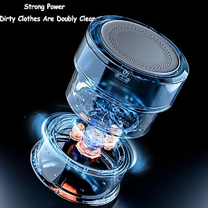 RUVSUN Mini Washer and Dryer, Washer Machine, Small Washing Machine, Small Washing Machine Fully Automatic Wash-Off Dual-Purpose Mini Washing Machine, Suitable for Bathrooms