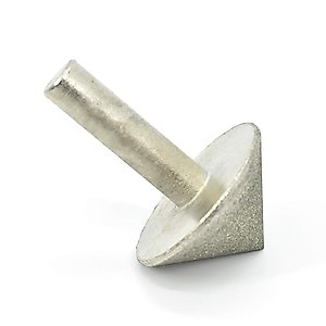 scottchen PRO Diamond Countersink Drill Bits Chamfer Cutter 40mm Tapered 90 Degree 3/8" Shank Hole Grinding Tool for Glass Marble Ceramic Grit #150-1Pack