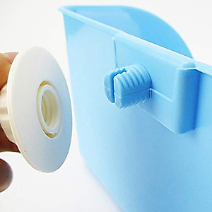 TEHAUX Pet Small Rat Toilet, Square Potty Trainer Corner Litter Bedding Box Pet Pan for Small Animal/Rabbit/Guinea Pig/galesaur/Ferret ( Blue )