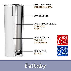 Fatbaby Inspirational Gifts For Women, Best Friend, Coworker,Sister,Daughter, Birthday Graduation Thank You Motivational Gifts Tumbler Cup,Vacuum Insulated Tumbler with Lid Straw 20oz