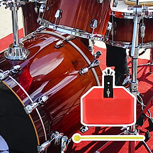 Yibuy Red Plastic Percussion Instruments Block for Latin Drum Instrument Big Size
