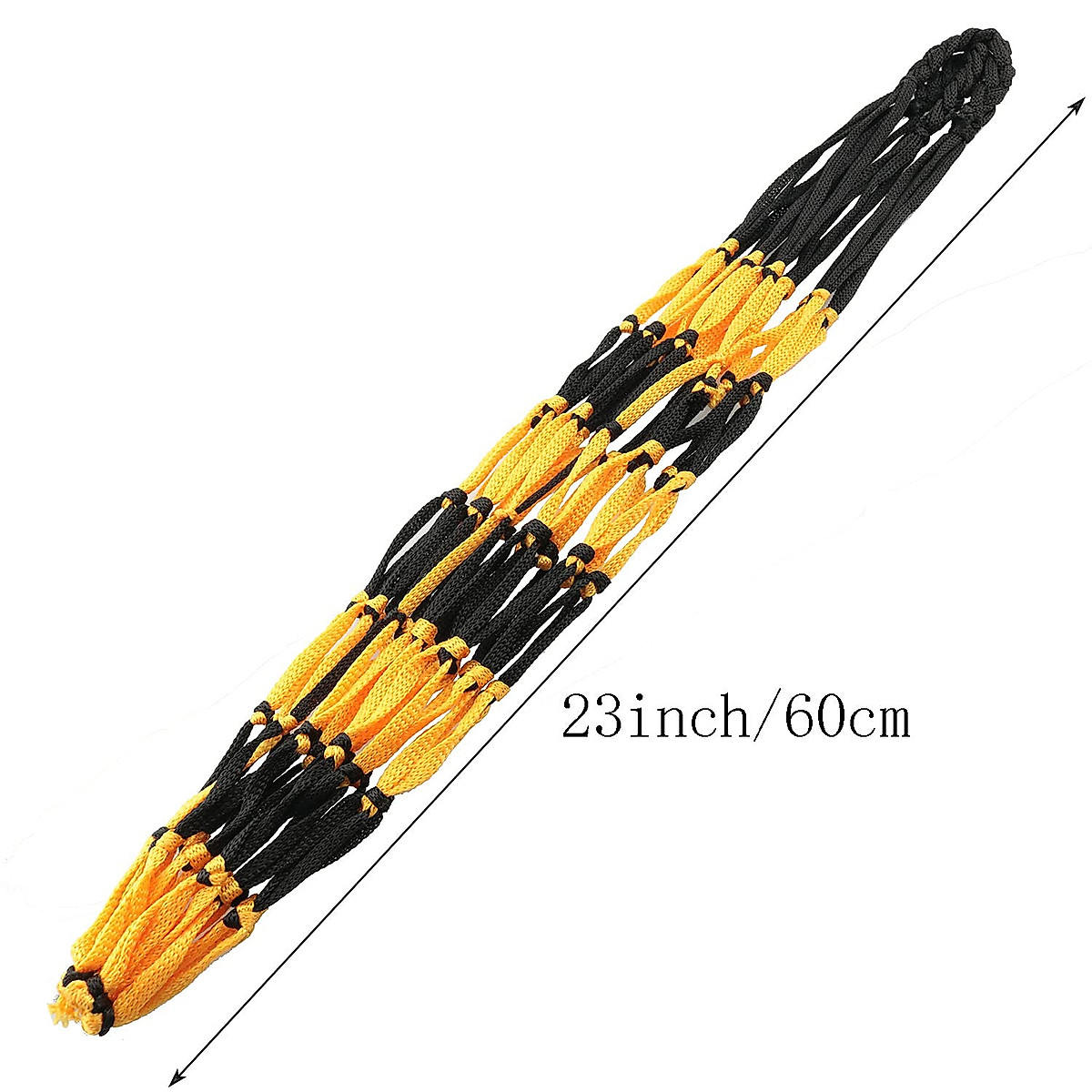SJZBIN Single Ball Mesh Bag 2PCS Basketball Ball Carry Mesh Storage Net Bag Single Football Holder Black and Yellow