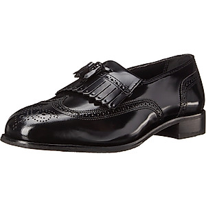 Florsheim Lexington Wingtip Tassel Slip-On Black 10.5 D (M)