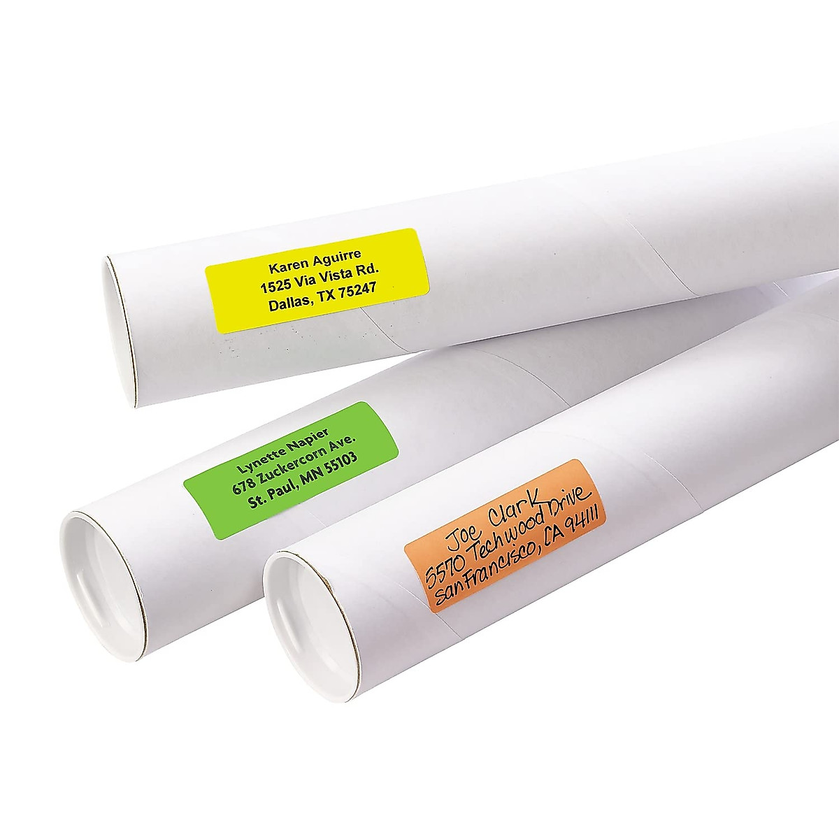 Avery 05481 Removable Color Code Laser Labels, 1-Inch x 3-Inch , Neon Colors, 200/Pack