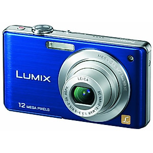 Panasonic Lumix DMC-FS15 12MP Digital Camera with 5x MEGA Optical Image Stabilized Zoom and 2.7 inch LCD (Blue)
