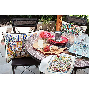 Catstudio Wisconsin Dish Towel - U.S. State Souvenir Kitchen and Hand Towel with Original Artwork - Perfect Tea Towel for Wisconsin Lovers, Travel Souvenir