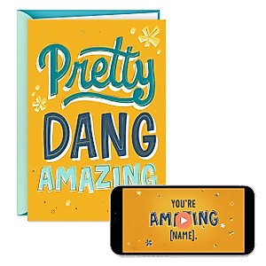 Hallmark Personalized Video Card for Birthday, Graduation, Nurse Appreciation, Congratulations, Thank You, Admin Professional Day —Amazing (Record Your Own Video Greeting)