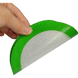 10 PCS Random Colors 5.5 Inch Round Non-Stick Silicone Baking Mat Pad - Perfect for Cakes, Macarons