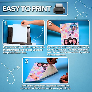 paper2eat Frosting Sheets Premium (Icing Sheets) 8.5“ x 11“ – 24 count – White Edible Printer Paper