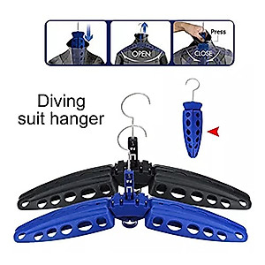 Mo're Wetsuit Hanger Foldable Surfing Suit Hangers Scuba Diving Accessory Folding Vented Hanger
