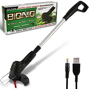 Electric Grass Trimmer Cordless Weed Eater Weed Wacker Waterproof Grass Cutter Machine Electric Lawn Trimmer Garden Tools - (Color: Trimmer)