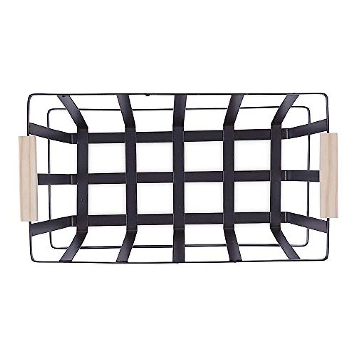 DII Urban Metal Basket Contemporary Storage Container, Black, Basket Set, 3 Piece