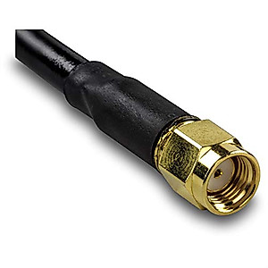 TRENDnet Low Loss RP-SMA Male to RP-SMA Female Antenna Cable, 2 M (6.5 ft.), 1.45 Db Max Signal Loss, TEW-L102