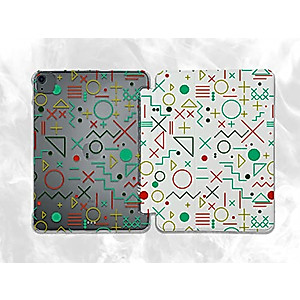 Cute Abstract Geometric Shapes case Compatible with iPad Mini Air Pro 7.9 8.3 9.7 10.2 10.9 11 12.9 inch Pattern Cover New 2022 2021 Trifold Stand 3 4 5 6 7 8 9 Generation 531 (11" Pro 1/2/3 gen)