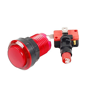 EG STARTS 10x New 12V LED lit Arcade Push Buttons with Micro Switch for Jamma Mame Games Parts Multicade Choice of 5 Colour