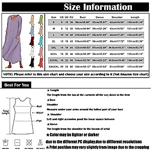 Maxi Dress, High Low Dress for Women Wedding Dresses with Long Sleeves Women's Fashion Casual Solid Colour Sleeveless Cotton Linen Pocket Dress Casual Color Three-Quarter Sleeve (XXL, Z-White)